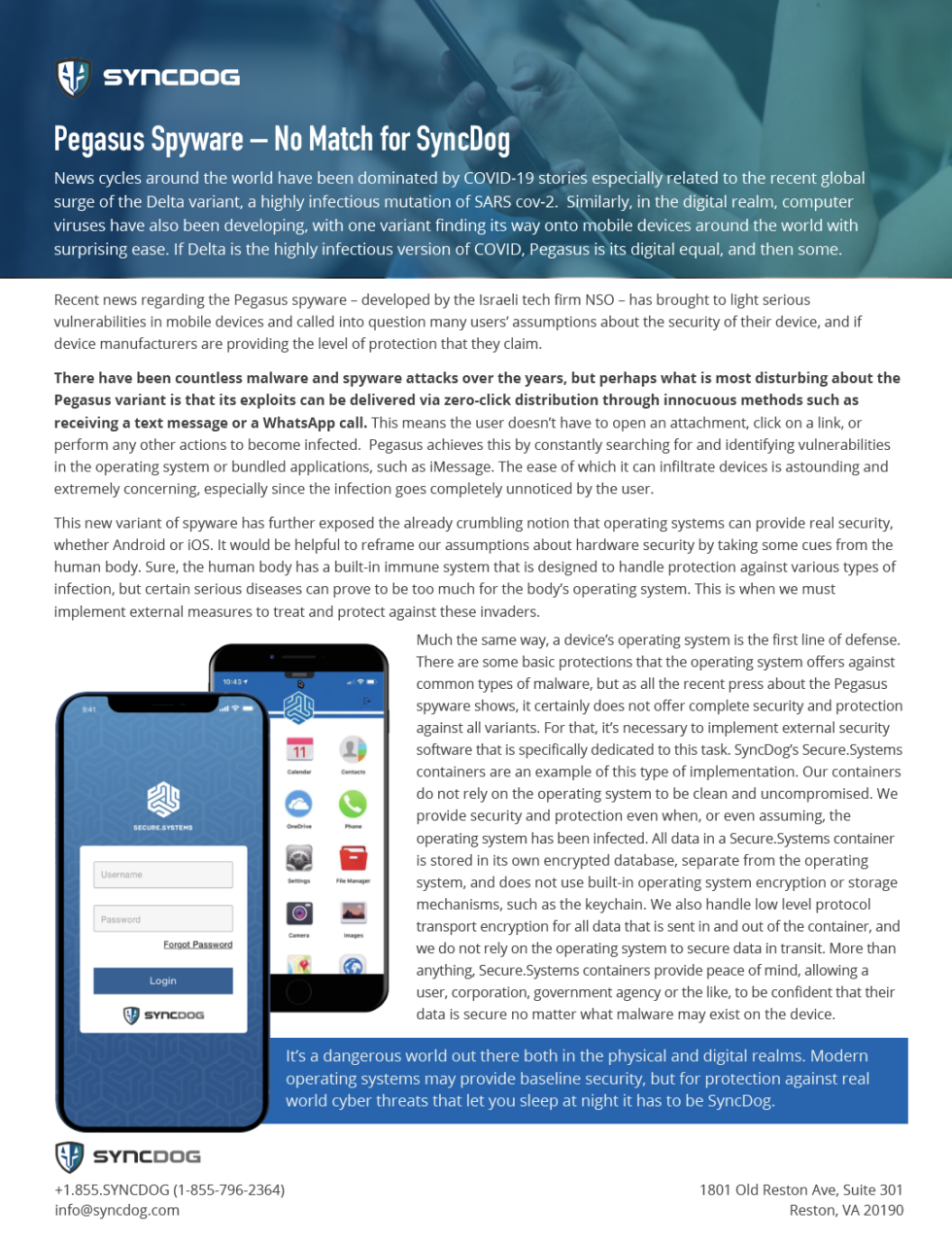 Whitepaper Downloads - SyncDog Mobile Security