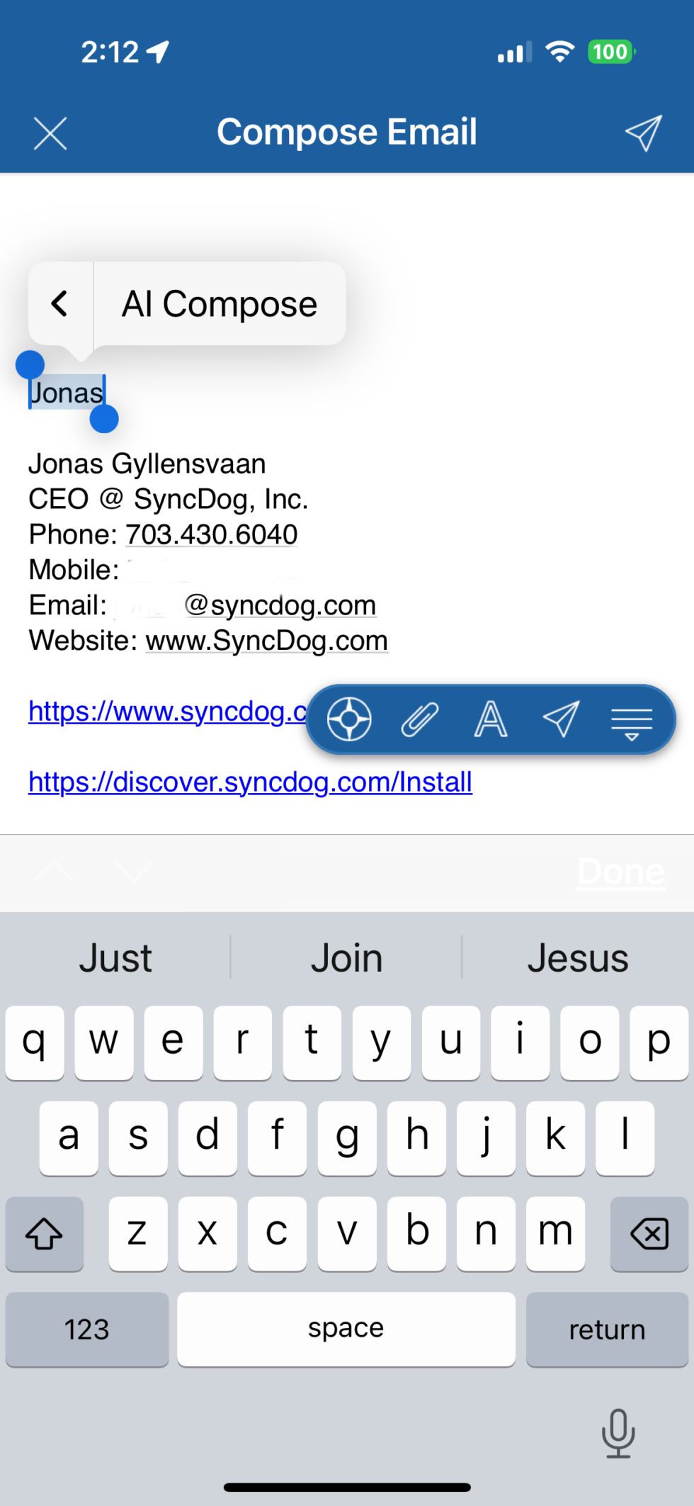 SyncDog Mobile Security - AI Assist